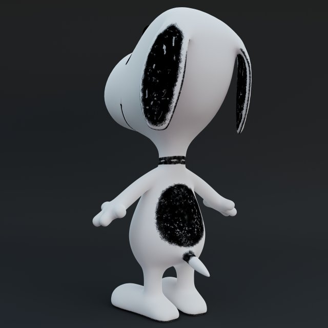 snoopy classic rigged low-poly 3D Model in Cartoon 3DExport