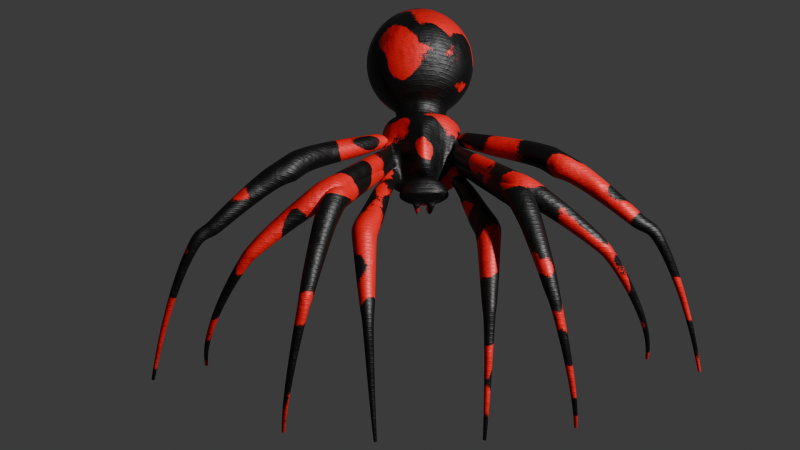 Spooky Spider Plug Sextoy lowpoly 3D Model in Other 3DExport