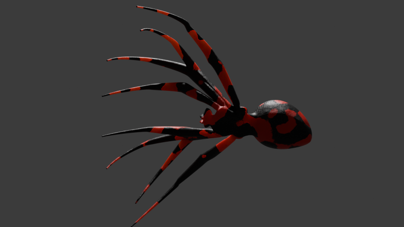Spooky Spider Plug Sextoy lowpoly 3D Model in Other 3DExport