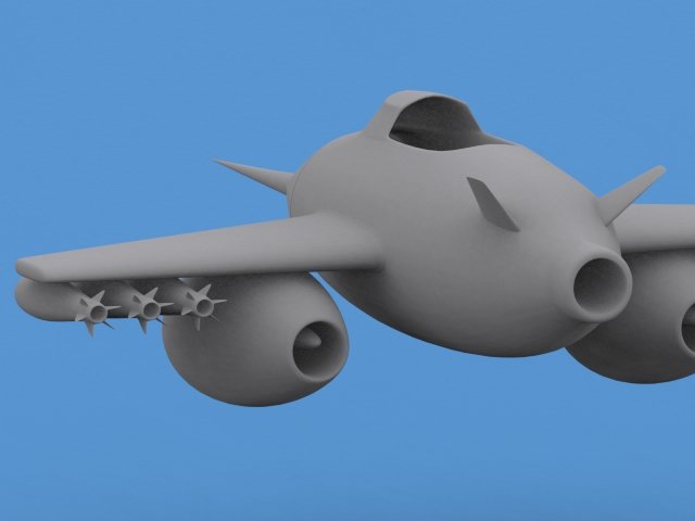 war plane 3D Model in Unmanned 3DExport