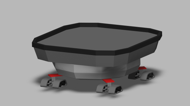 rocket launch low poly 3D Model in Jet 3DExport