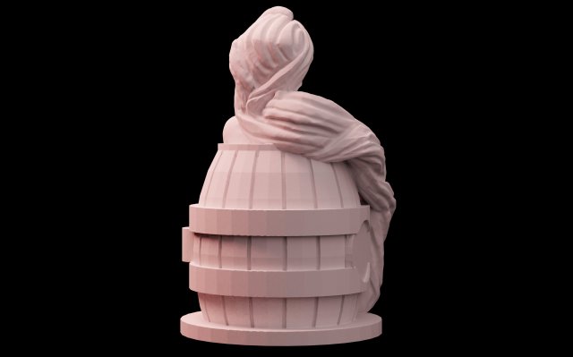 tangled rapunzel in bath statue sculpt 3d print stl files download ...