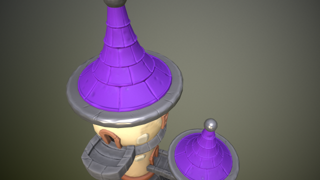 Stylized magic tower 3D Model in Buildings 3DExport