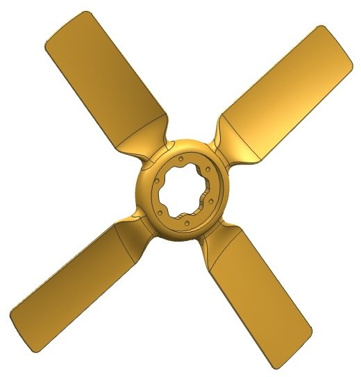 Fan Blade 3D Models in Parts 3DExport