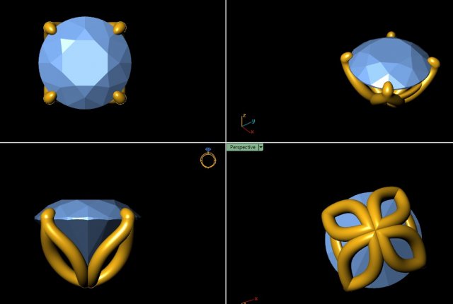ring heads type 8 - 10pc Modelo de impresión 3D in Anillo 3DExport