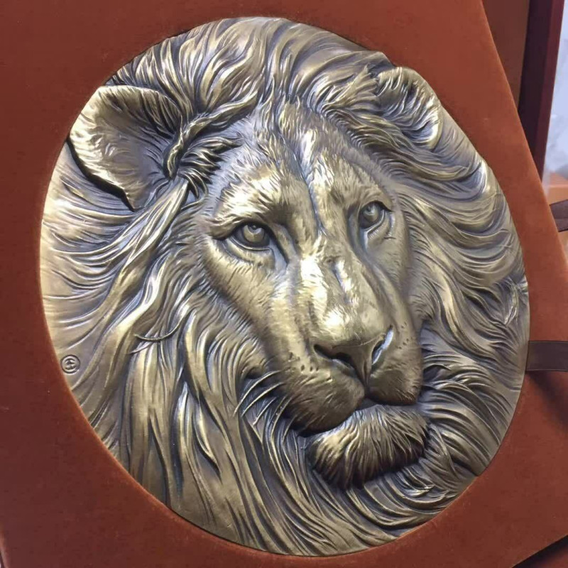 LION CNC COIN 3D print model 3D Print Model in Coins and Badges 3DExport