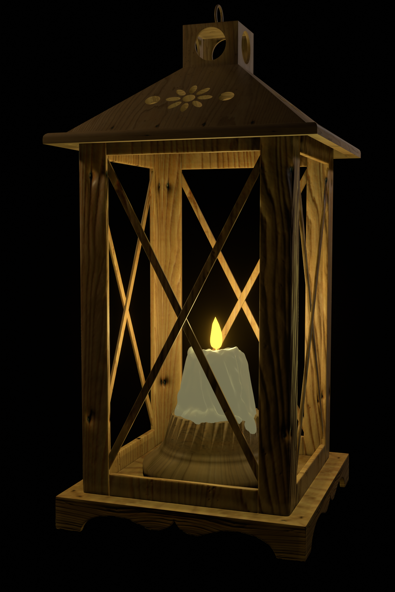 wooden latern 3D Models in Handheld 3DExport