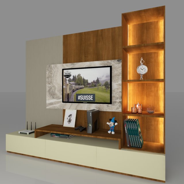 TV set 3D Model in Set 3DExport