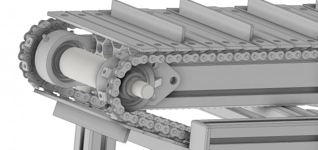 step conveyor 3D Model in Machines 3DExport