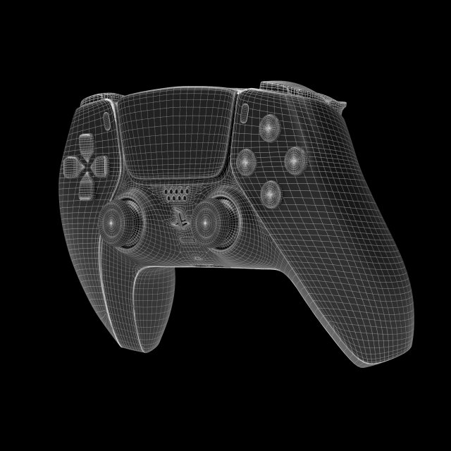 ps5 console and controller 3D Model in Other 3DExport