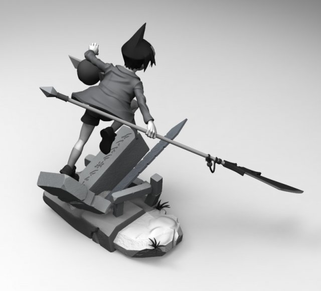 LEN TAO 3D Model in Fantasy 3DExport