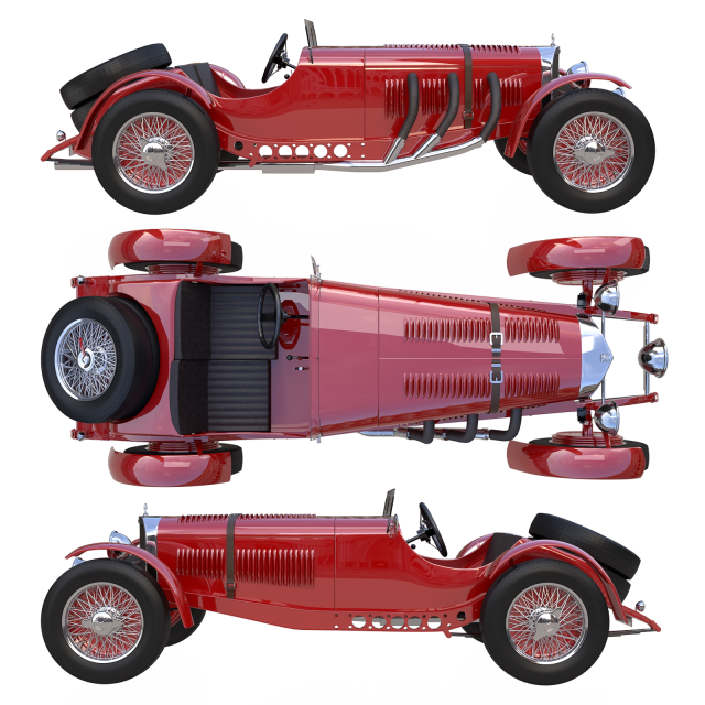 mercedes-benz sskl 1929 Modèle 3D in Voitures classiques 3DExport
