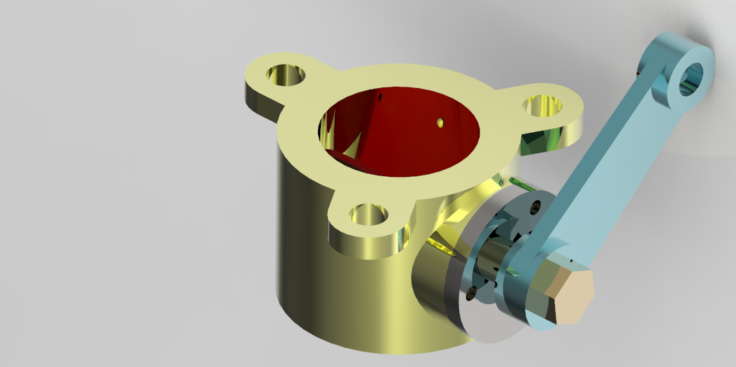 batter fly valve 3D Model in Parts 3DExport