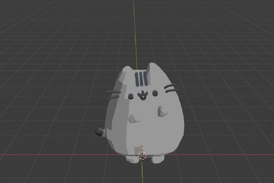 pusheen 3D Model in Cat 3DExport