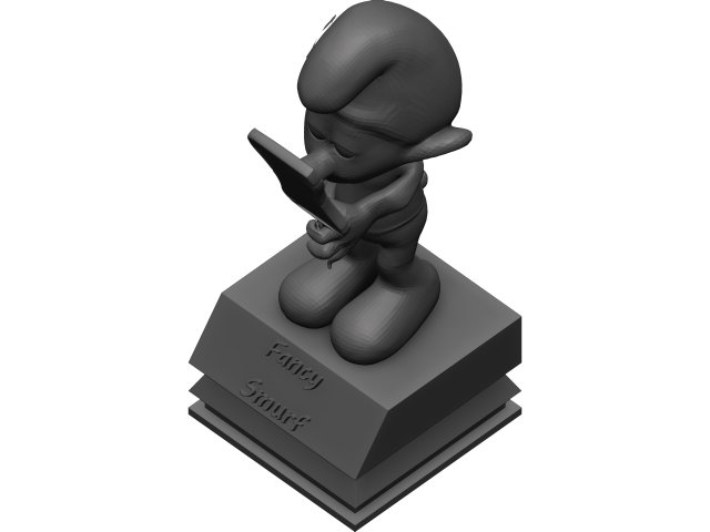 Fancy smurf 3D Model in Cartoon 3DExport