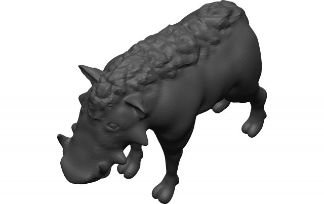 Warthog 3D Model in Wildlife 3DExport