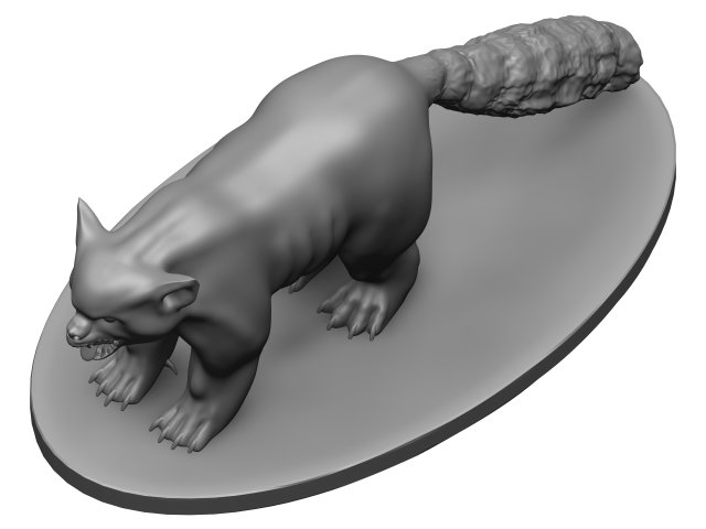 Red panda 3D Print Model in Animals 3DExport