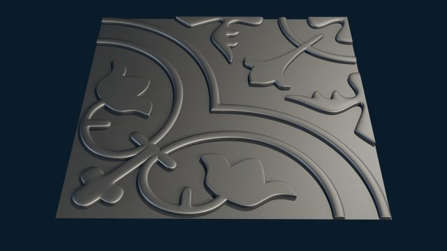 relief for cnc ceiling tiles 3D Print Model in Decor 3DExport
