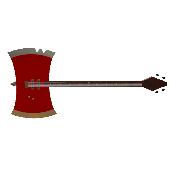 Marceline Bass Axe with Guitar 3D Model in Guitar 3DExport
