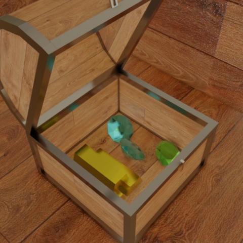 minecraft chest 3D Model in Other 3DExport