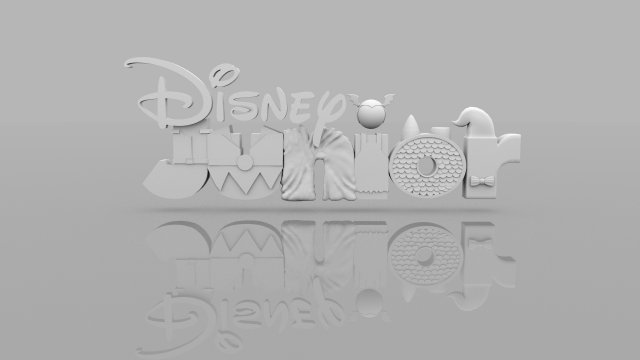 disney junior cartoon text Gratis Modelo 3D in Otros 3DExport