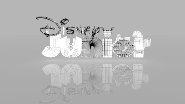 disney junior cartoon text Free 3D Model in Other 3DExport