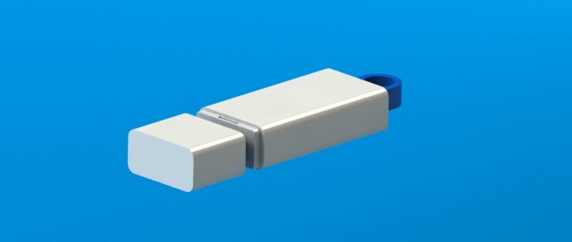 Flash drive with cover 3D Print Model in Office 3DExport
