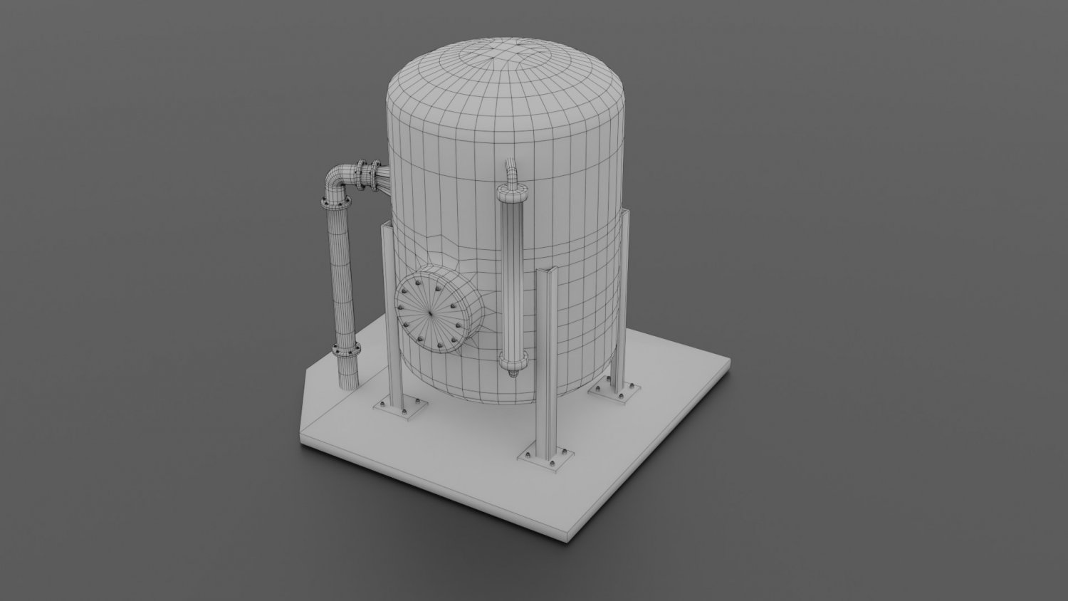 oil tank 3D Model in Shipping Containers 3DExport