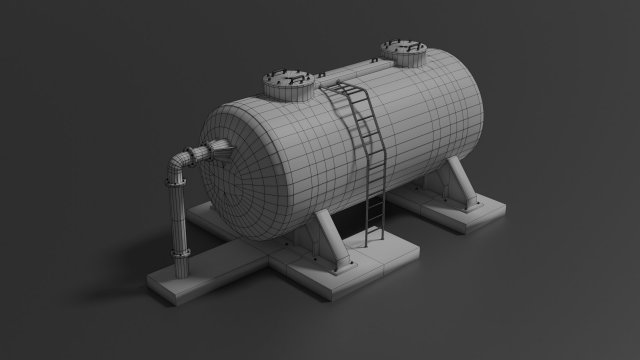 oil tank 3D Model in Shipping Containers 3DExport