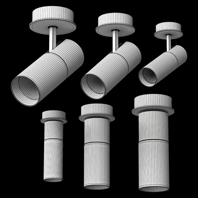 BO semi recessed surface 3D Model in Ceiling Lights 3DExport