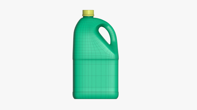 Gallon 3D Model in Parts 3DExport
