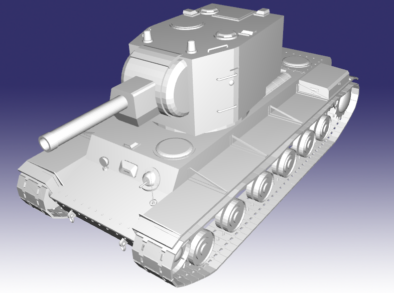 KV-2 Free 3D Model in Tank 3DExport