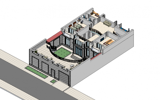 Classic Revit House 01 3D Model in Buildings 3DExport