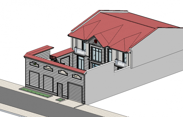 Classic Revit House 01 3D Model in Buildings 3DExport