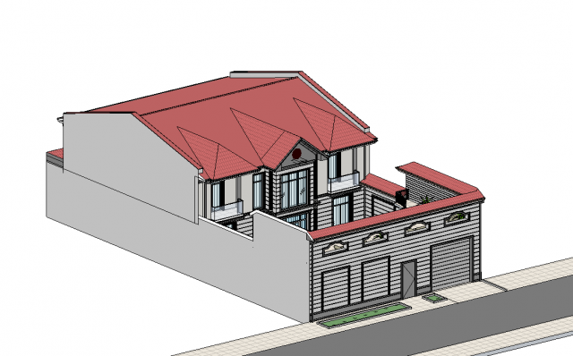 Classic Revit House 01 3D Model in Buildings 3DExport