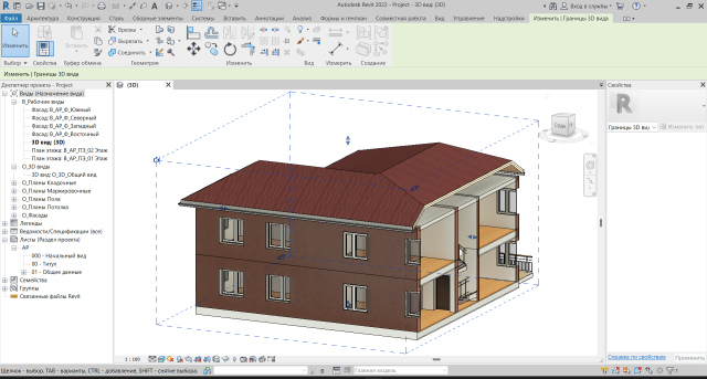Simple Revit House 01 3D Model in Buildings 3DExport