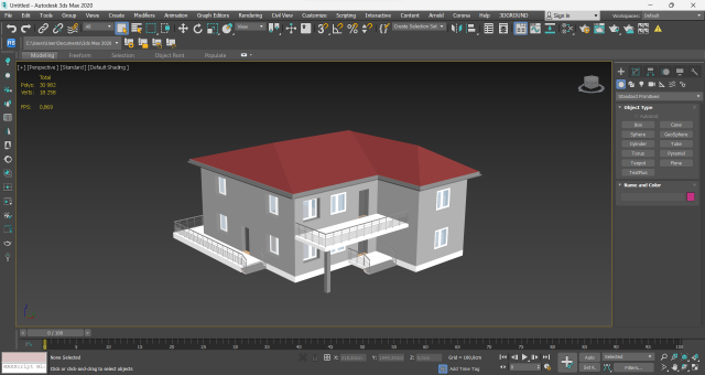 Simple Revit House 01 3D Model in Buildings 3DExport