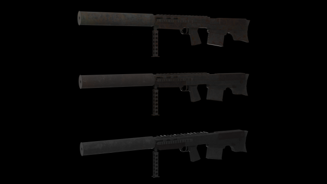 The VKS sniper rifle Modèle 3D in Fusils d'assaut 3DExport