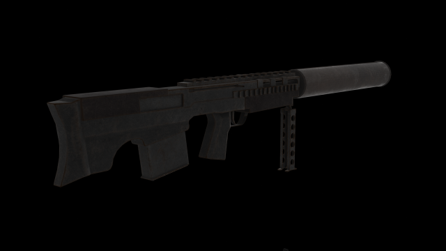 The VKS sniper rifle Modèle 3D in Fusils d'assaut 3DExport