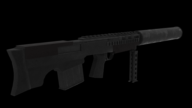 The VKS sniper rifle Modèle 3D in Fusils d'assaut 3DExport