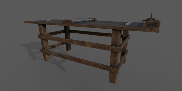 torture table 3D Model in Game Assets 3DExport