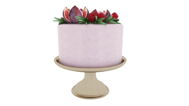 Fruit berry cake collection 3 3D Model in Sweets 3DExport
