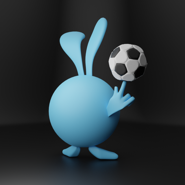 krash rabbit from smeshariki 3d Free 3D Print Model in Animals 3DExport