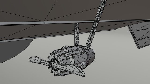 Cartoon SteamPunk Dirigible Polygonal Style 3D Model in Transport 3DExport