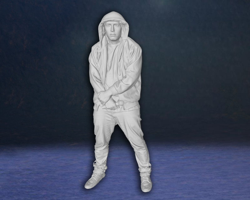 Eminem Legend Super Star Rap Hiphop music Action Figures Custom 3D ...