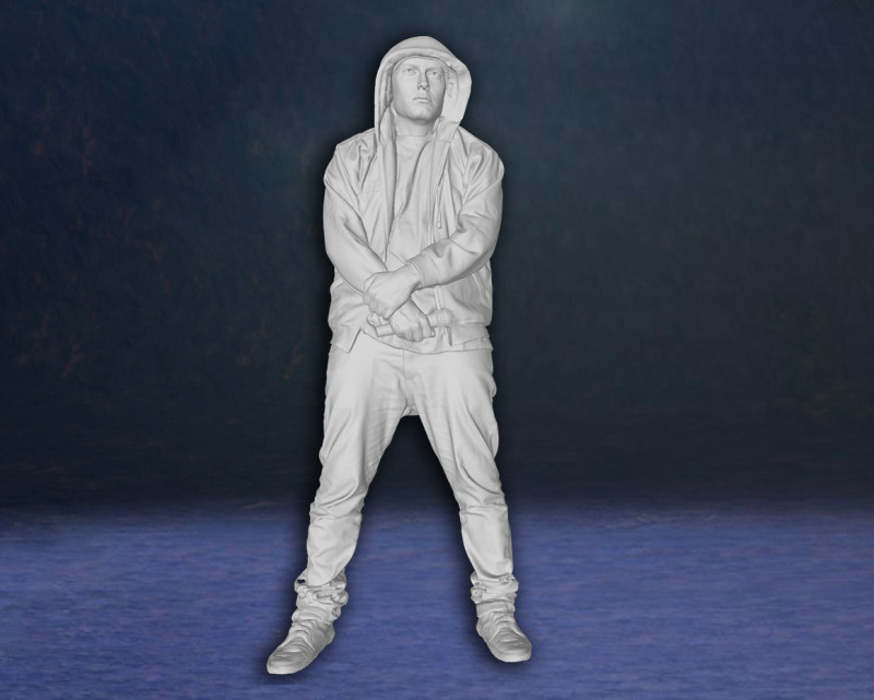 Eminem Legend Super Star Rap Hiphop music Action Figures Custom 3D ...