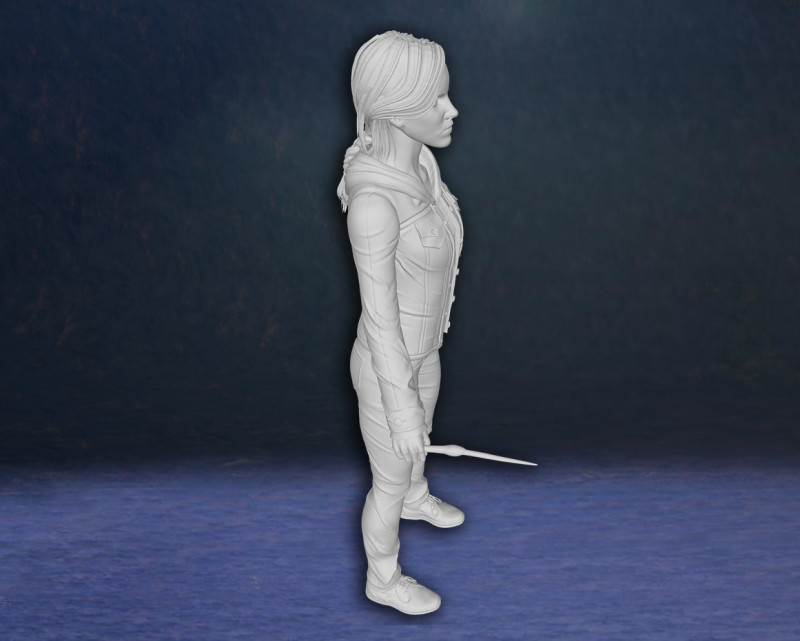 Harry Potter Hermione Granger Action Figures Custom 3D Print Model 3D ...