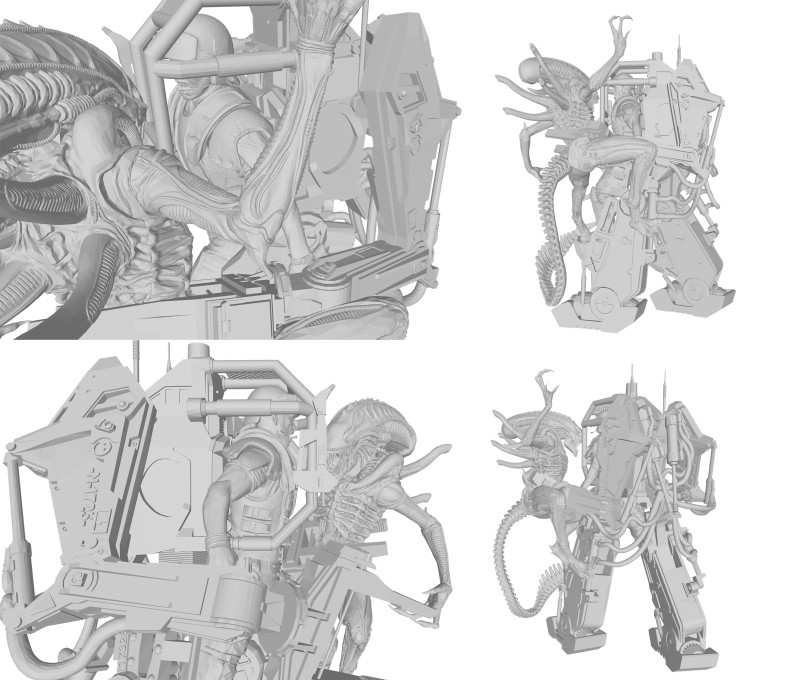 Alien Hudson Hicks Facehugger Ellen Ripley Newt Diorama Action Figures ...