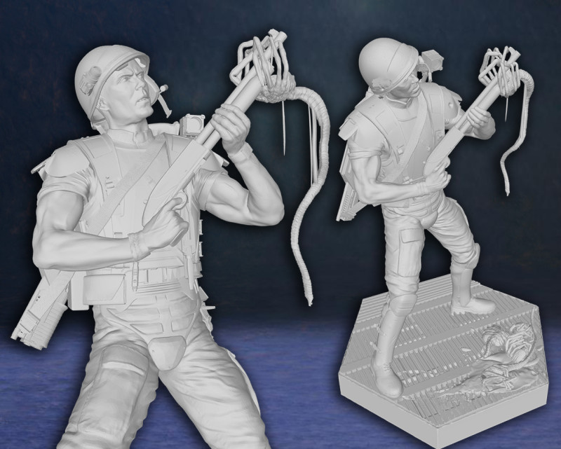 Alien Hudson Hicks Facehugger Ellen Ripley Newt Diorama Action Figures ...
