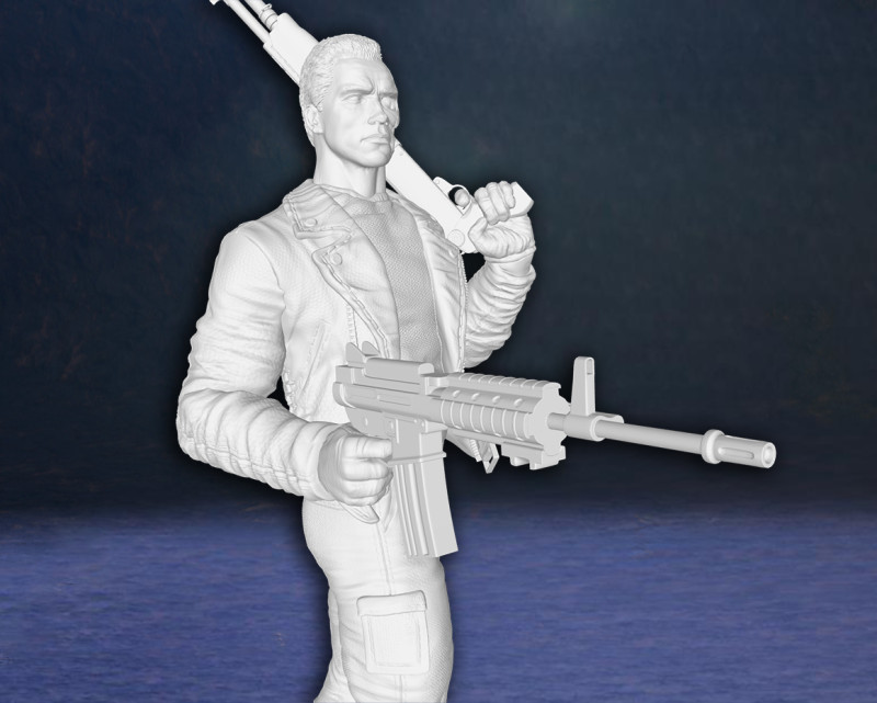 Terminator Arnold Schwarzenegger T-800 Endoskeleton Action Figures ...